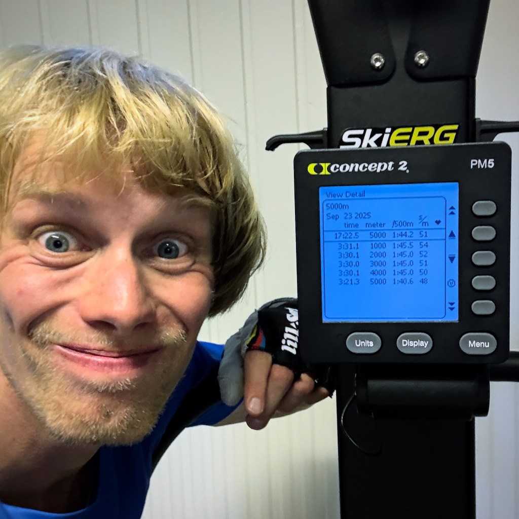 5000 m SkiErg på 17.22 min = PERSONBÄSTA | Erik Wickström ...